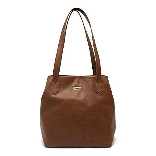 ESTALON Women Structured Shoulder Bag (Tan)