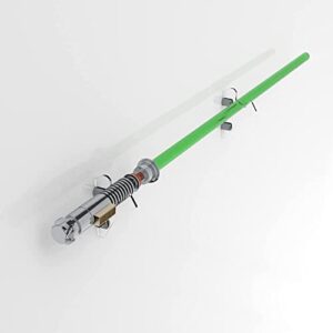 WANLIAN Lightsaber Wall Mount Light Saber Mount for Wall Horizontal Acrylic Lightsaber Holder for Display Saber,Sword (Transparent)