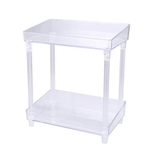 XJJZS Bathroom Shelf Wall Mounted Clear Shelves by Pretty Display. Extra Strong & Easy to Wall Mount