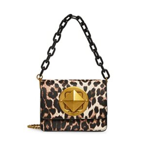 betsey johnson lock it up crossbody, leopard