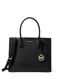 mercer large pebbled leather accordion tote bag