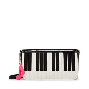 betsey johnson play it again, betsey crossbody, black/white