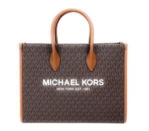 michael kors mirella medium tote bag (brown)