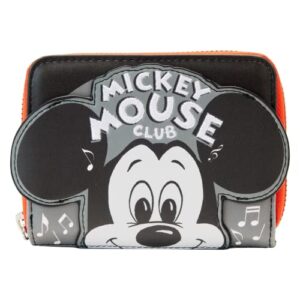 loungefly disney100 mickey mouse club zip around wallet