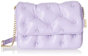 betsey johnson tuft love crossbody, lavender