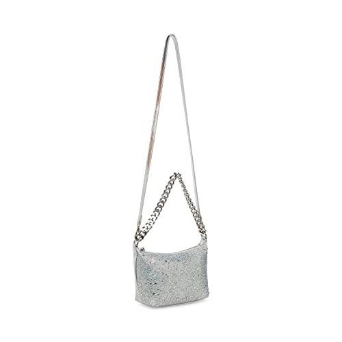 Betsey Johnson Chain Gang Hobo Shoulder Bag, Silver