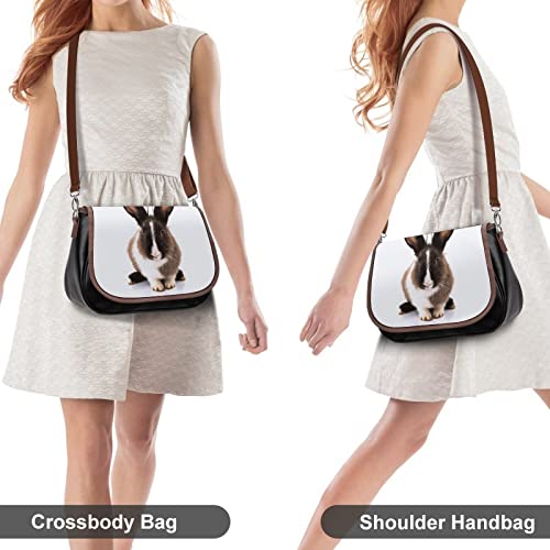 Women's Satchel Bag Rabbit Leather Satchel Crossbody Bag Shoulder Messenger Bag Handbags For Woman