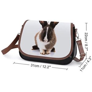 Women's Satchel Bag Rabbit Leather Satchel Crossbody Bag Shoulder Messenger Bag Handbags For Woman