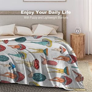 Mushroom Butt Flannel Fleece Blanket Ultra-Soft Cozy Plush Blanket Air Conditioning Blanket Throw Blanket Microfiber Blankets for Bed Couch Chair Car Living Room 50''×60'