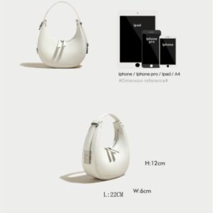 Women Hobo Bag Cute PU Leather Tote Bag Handbag Underarm Moon Shoulder Bag Party Wedding Evening Bag Clutch Purse