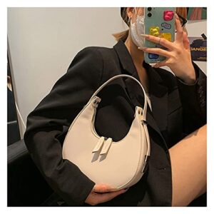 Women Hobo Bag Cute PU Leather Tote Bag Handbag Underarm Moon Shoulder Bag Party Wedding Evening Bag Clutch Purse