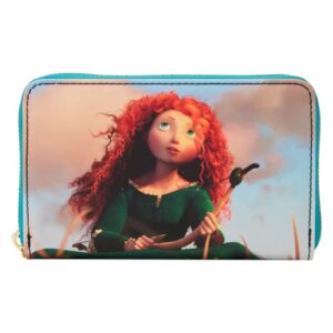 loungefly disney brave merida princess scenes zip around wallet