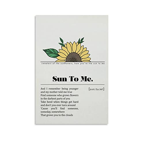 Zach Bryan Sun To Me Canvas Poster Bedroom Decoration Landscape Office Valentine's Birthday Gift Unframe-style12x18inch(30x45cm)