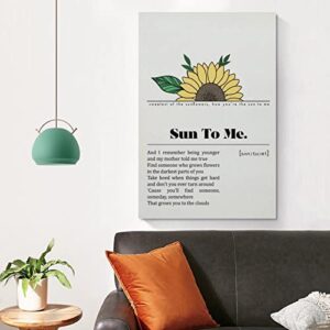 Zach Bryan Sun To Me Canvas Poster Bedroom Decoration Landscape Office Valentine's Birthday Gift Unframe-style12x18inch(30x45cm)