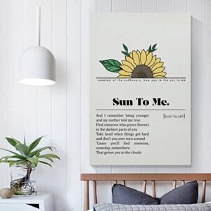 Zach Bryan Sun To Me Canvas Poster Bedroom Decoration Landscape Office Valentine's Birthday Gift Unframe-style12x18inch(30x45cm)