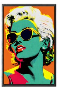 mid century modern decor – warhol marilyn inspired pop wall art – maximalist decor – preppy stuff – cute room decor aesthetic – retro decor – vintage decor – 11×17″ poster (unframed) by katie doodle