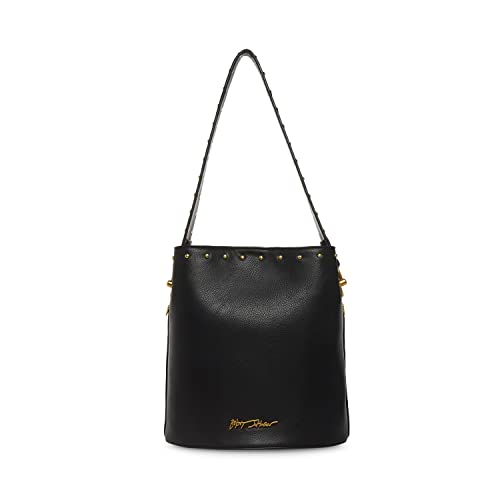 Betsey Johnson Knock Out Bucket Bag, Black