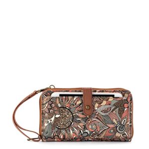 sakroots large smartphone crossbody bag, sienna spirit desert