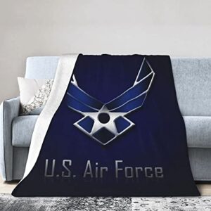 fondsilver u.s. air force sign darkness blanket throw bedding room decor flannel blankets for bed sofa 50″x40″