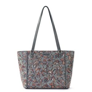 sakroots metro tote bag, grey treehouse