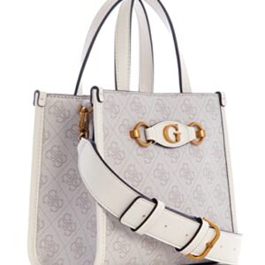 GUESS Izzy 2 Compartment Mini Tote, Dove Logo