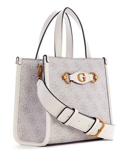 GUESS Izzy 2 Compartment Mini Tote, Dove Logo