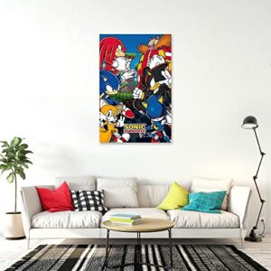 Sonic The Hedgehog - TV Show/Gaming Poster (The Gang - Good Vs. Evil) (Size: 24" x 36")