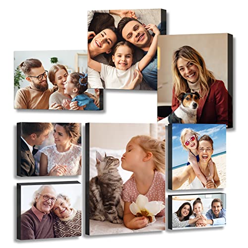 cuesr Canvas Prints with Your Photo,Custom Canvas Wall Art - Personalized Canvas Pictures, Gifts for Family, Wedding, Friends,Home Decoration,Pet/Animal