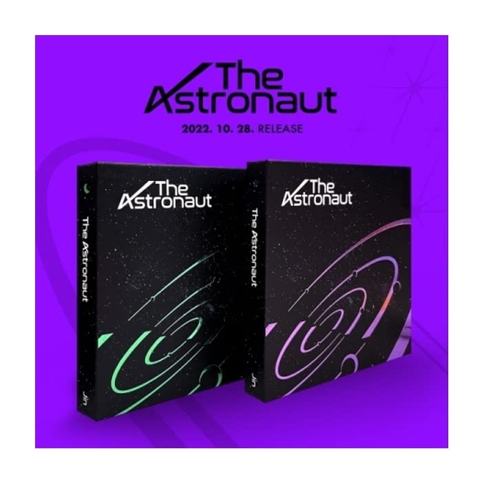 BTS JIN The Astronaut 1st Single Album CD+Folding poster on pack+Photobook+Lyric card+Postcard+Graphic sticker+Seal sticker+Photocard+Tracking (VERSION.01)