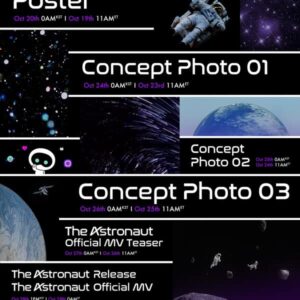 BTS JIN The Astronaut 1st Single Album CD+Folding poster on pack+Photobook+Lyric card+Postcard+Graphic sticker+Seal sticker+Photocard+Tracking (VERSION.01)