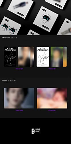 BTS JIN The Astronaut 1st Single Album CD+Folding poster on pack+Photobook+Lyric card+Postcard+Graphic sticker+Seal sticker+Photocard+Tracking (VERSION.01)