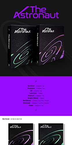 BTS JIN The Astronaut 1st Single Album CD+Folding poster on pack+Photobook+Lyric card+Postcard+Graphic sticker+Seal sticker+Photocard+Tracking (VERSION.01)