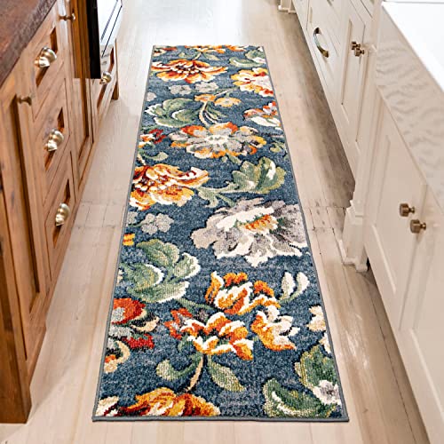 Simply Southern Cottage Franklin Floral Runner, 2' x 8', Blue