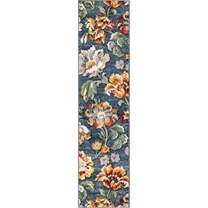 Simply Southern Cottage Franklin Floral Runner, 2' x 8', Blue