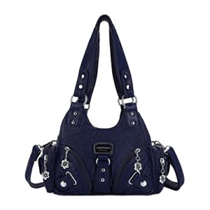 angel kiss small hobo bags for women multi pockets purses long strap handbags adjustable shoulder bags for everdayuse