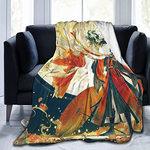 Anime Heaven Official'S Blessing Flannel Fleece Blanket, Lightweight Cozy Couch Bed Super Soft and Warm Throw Blanket