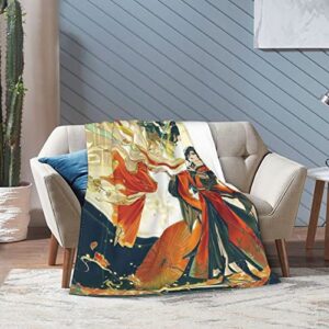 Anime Heaven Official'S Blessing Flannel Fleece Blanket, Lightweight Cozy Couch Bed Super Soft and Warm Throw Blanket