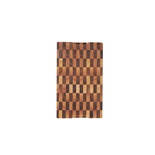 GULRUH Wood Cutting Boards for Kitchen, Rectangular Telomere Butcher Acacia Wood Cutting Board Block Wood Cutting Board Oil-Free and Durable Kitchen Tool