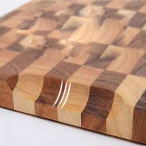 GULRUH Wood Cutting Boards for Kitchen, Rectangular Telomere Butcher Acacia Wood Cutting Board Block Wood Cutting Board Oil-Free and Durable Kitchen Tool