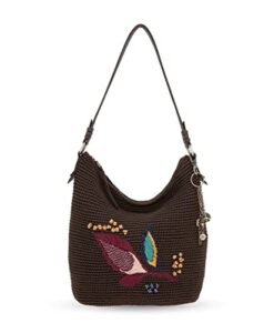 the sak sequoia crochet hobo (coffee leaf embroidery)