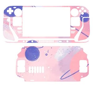 VEUENNS Full Set Games Decal Skin for Steam Deck console handheld gaming pc,Specially designed vinyl applique skin to Full steam deck coverage,provides protection and improves the feel of the trackpad