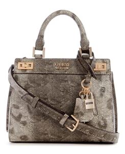 guess katey mini satchel, charcoal