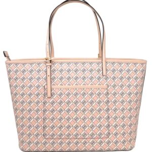 Tory Burch Geo Logo Top Zip Tote