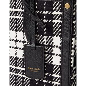 Kate Spade New York Celebration Plaid Market Medium Tote Black Multi One Size