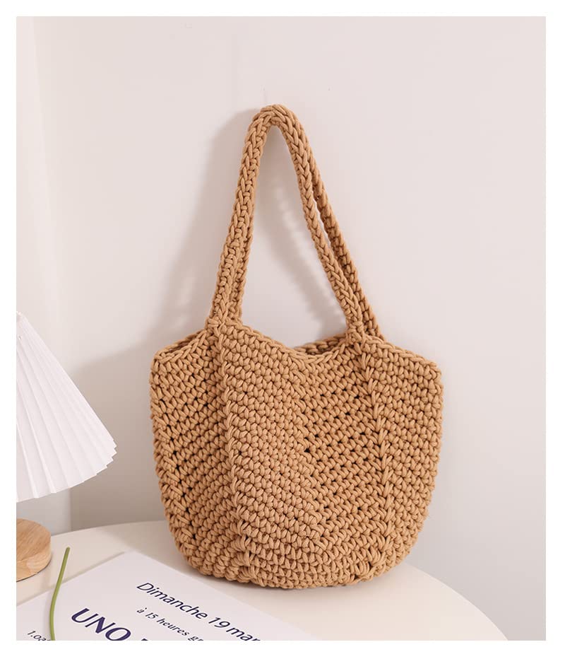 Naimo Women Straw Beach Bag Tote Woven Large Rattan Handbag Hobo Summer Handwoven Shoulder Bag Purse