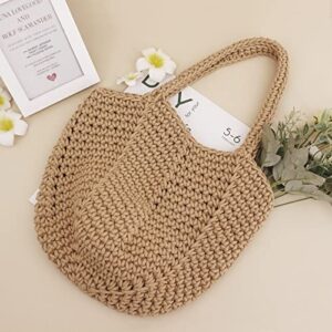 Naimo Women Straw Beach Bag Tote Woven Large Rattan Handbag Hobo Summer Handwoven Shoulder Bag Purse