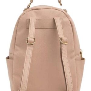 Betsey Johnson Sonya Rose Embossed Faux Leather W/Pull Out Zipper Pouch Adjustable Backpack