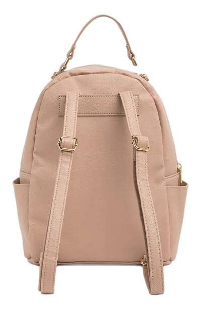 Betsey Johnson Sonya Rose Embossed Faux Leather W/Pull Out Zipper Pouch Adjustable Backpack