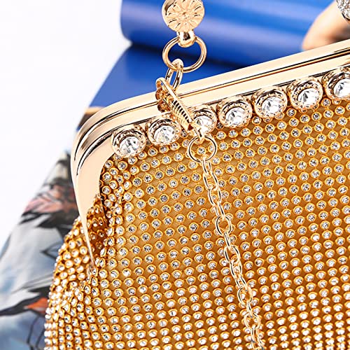 seropian Women's Rhinestone Bag Sparkling Chain Handbag Evening Clutch Purse Small Evening Formal Bag for Wedding,Party,Club