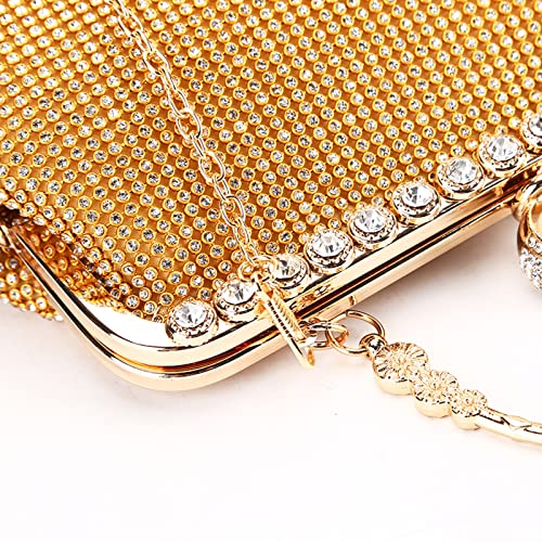 seropian Women's Rhinestone Bag Sparkling Chain Handbag Evening Clutch Purse Small Evening Formal Bag for Wedding,Party,Club